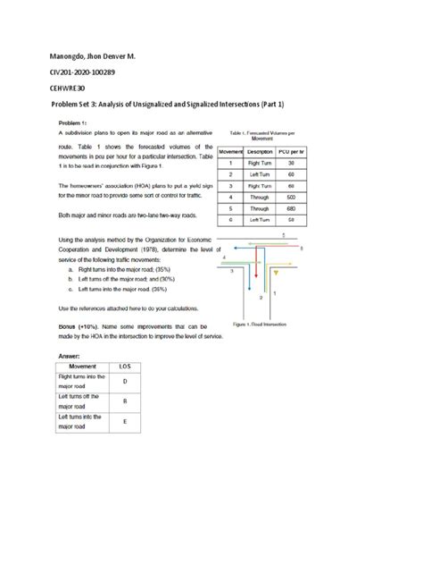 Problem Set 3 Pdf Transport Road Transport
