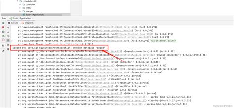 Springbootmysql项目基础错误 Csdn博客