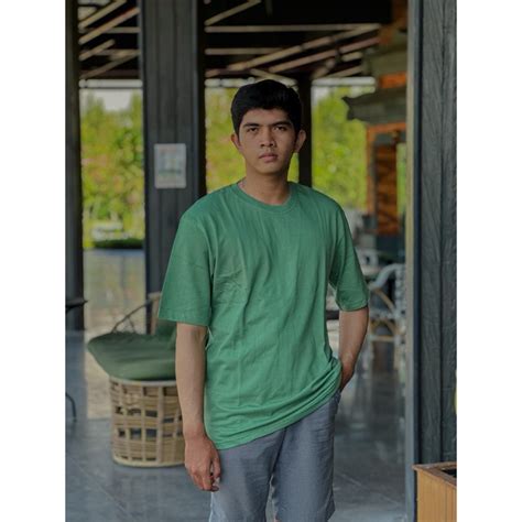 Jual Oversize Green Tekstur Garis Unisex Shopee Indonesia