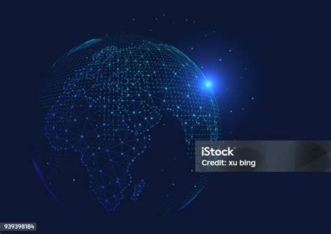 포인트와 라인으로 구성 된 세계 지도 글로벌 글로벌 네트워크 연결을 나타내는 국제적인 의미 0명에 대한 스톡 벡터 아트 및 기타 이미지 Istock