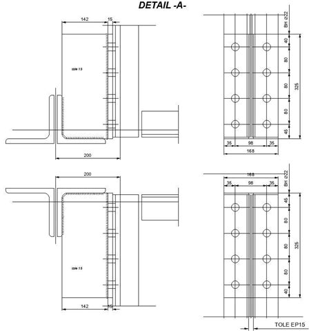 Steel Plate Section Details In Autocad 2d Drawing Cad File Dwg File