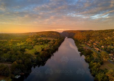 Image Of Just After Sunrise The Nepean River Views South Into The