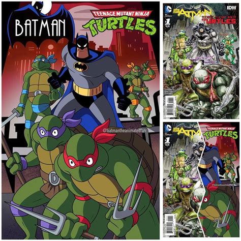 Batman Tmnt 1 Crossover Cover Batman Tmnt Movie Batman Tmnt Comic