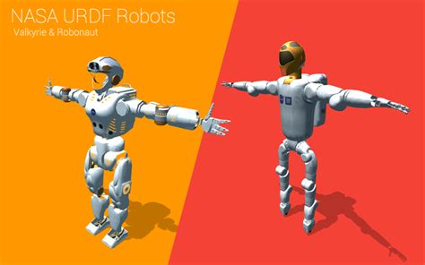 Nasa Urdf Robots Pre Built Urdf Files From The Open Source Robonaut 2 And Valkyrie Projects