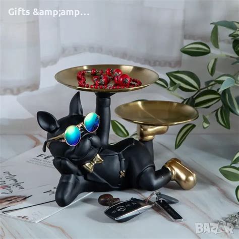 Статуетка Куче с два подноса полирезин и метал в Статуетки в гр Банкя Id47827061 — Bazar Bg