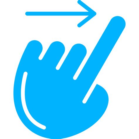 Swipe Right Free Hands And Gestures Icons