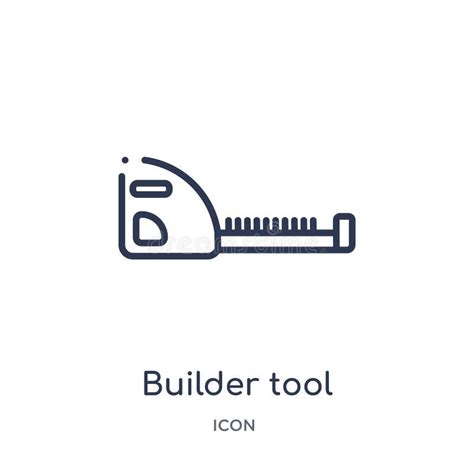 Linear Builder Tool Icon From Buildings Outline Collection Thin Line Builder Tool Icon Isolated