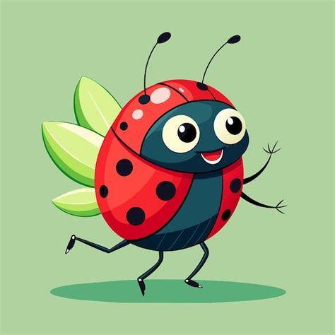 Playful And Cute Ladybug Cartoon Vector Premium Ai Generated Vector Playful And Cute Ladybug Cartoon Vector Premium Ai Generated Vector