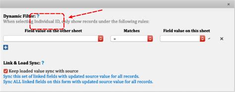 Varying Dynamic Filters And Keep Values Synced For Linkandload