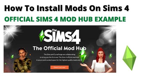 How To Use The New Sims 4 Official Mod Hub Curse Forge YouTube