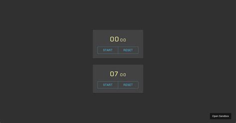 Timer Codesandbox