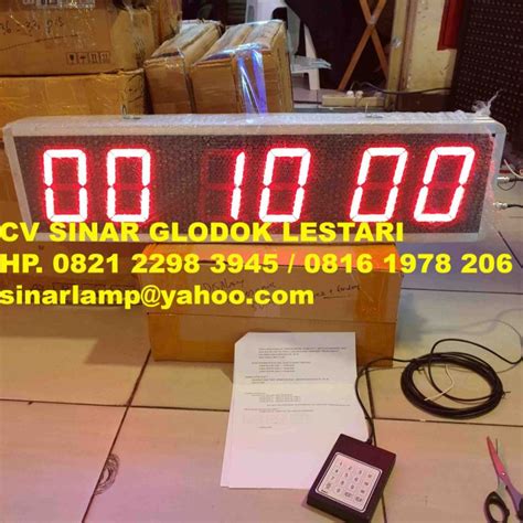 timer down lampu digital program a b c start stop via relay system plc