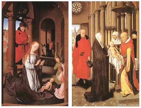 三联画的翅膀 Wings of a Triptych c 1470 汉斯梅姆林 艺术百科