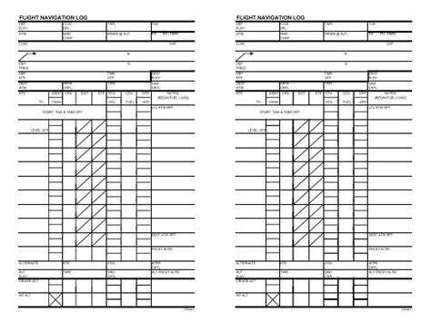Flight Navigation Log Flight Navigation Log