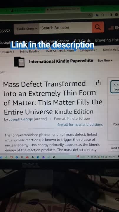 [video] Joseph George On Linkedin My Book Titled Mass Defect Transformed Into An Extremely