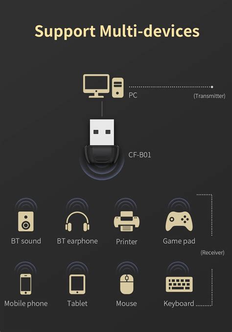 Comfast Cf B01 Mini Wireless Usb Bluetooth Dongle 5 0 Audio Receiver Transmitter Bluetooth