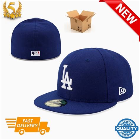 ลดกระหน่ํา Mlb Los Angeles Dodgers หมวกแก๊ป หมวกกีฬา หมวกฮิปฮอป แบบเต็มใบ 59fifty สําหรับผู้ชาย