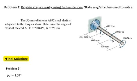 Solved Problem 2 Explain Steps Clearly Using Full