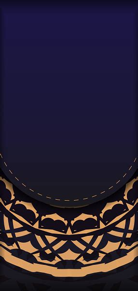 텍스트와 빈티지 장식을위한 장소와 초대장을 준비 고급 패턴과 파란색 디자인 엽서에 대한 고급스러운 템플릿 0명에 대한 스톡 벡터 아트 및 기타 이미지 Istock