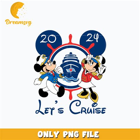 Mickey Mouse Couple Lets Cruise 2024 Png Dreamsvg Store