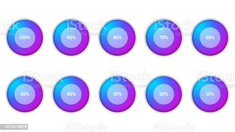 백분율 인포 그래픽 벡터 일러스트 레이 션은 다채로운 그라디언트 원 모양입니다 그래프에 대한 스톡 벡터 아트 및 기타 이미지 그래프 그래픽 사용자 인터페이스 0명