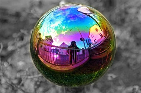 유리 구체 여러 가지 빛깔의 반사 크리스탈 볼 Pixabay의 무료 사진 Pixabay