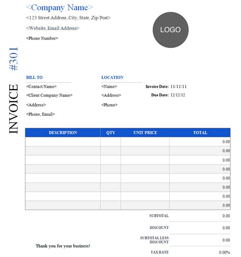 16 Handy Invoice Formats In MS WORD Word Excel Samples