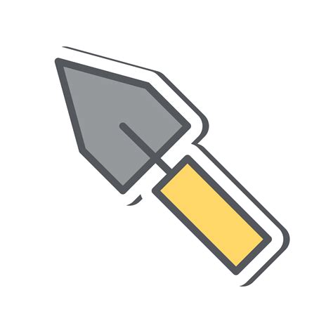 Brick Spoon Minimalist Construction Tools Sticker Collection Set