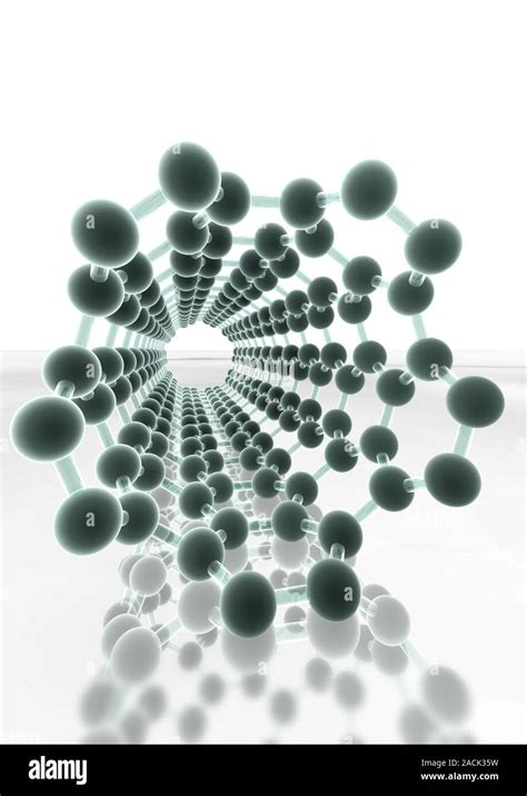 Carbon Nanotube Computer Artwork Of The Inside Of A Nanotube Or