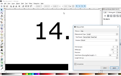 How To Edit Inkscape Measure Text For Small Measures Graphic Design