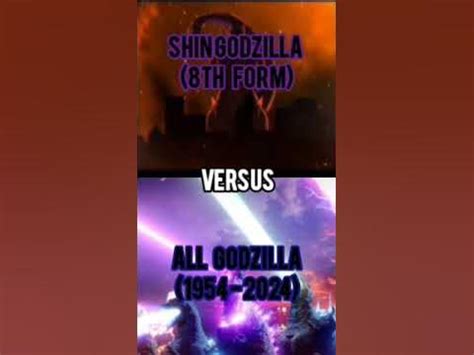 Shin Godzilla8th Form Vs All Godzilla Youtube