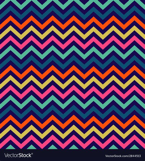 Colorful Zigzag Seamless Pattern Royalty Free Vector Image