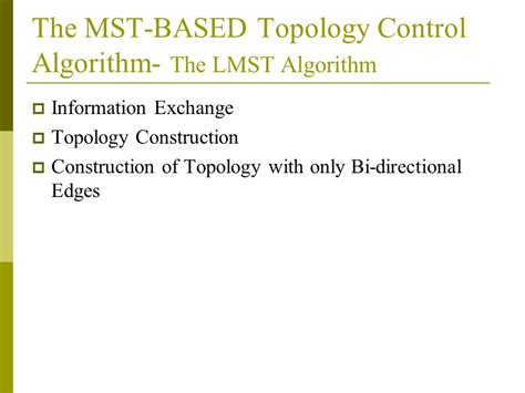 Design And Analysis Of An Mst Based Topology Control Algorithm Ning Li