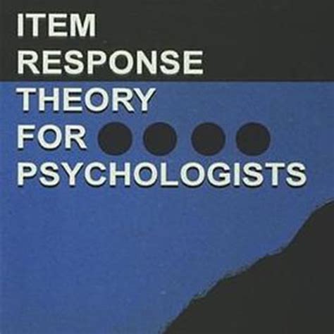 Item Response Theory For Psychologists百度百科
