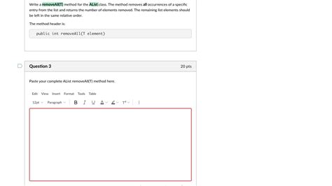 Solved Import Java Util Public Class AList