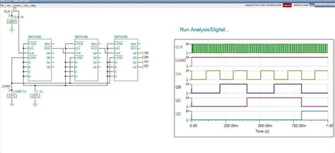 online digital circuit simulation with tinacloud