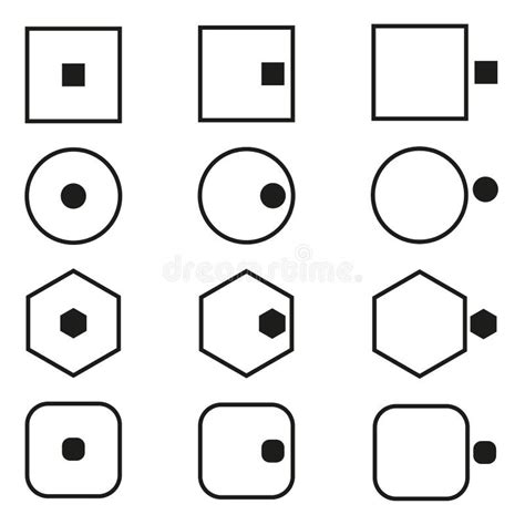 Flat Lines Geometric Shapes Vector Illustration Stock Image Stock