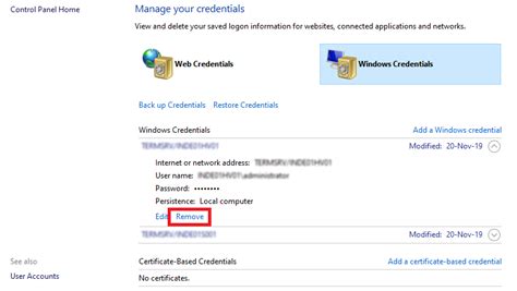 How To Clear The Windows Credential Manager Help Desk