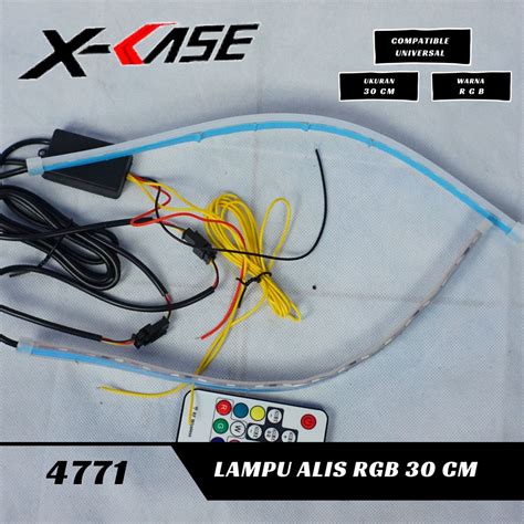 Jual Lampu Alis Drl Led Fleksibel Plus Remote Cm Lampu Alis Neon Daytime Running Light Flex