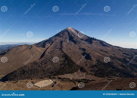 A Beautiful Shot Of The Pico De Orizaba Volcano In Mexico Relief