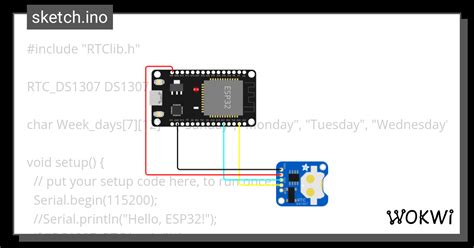 Jam Ds1307 Wokwi Esp32 Stm32 Arduino Simulator