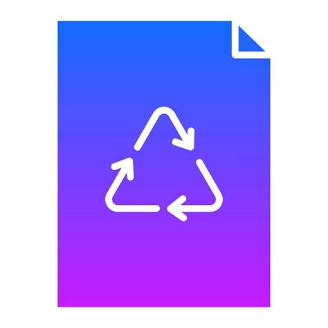 재활용 된 종이 아이콘 프리미엄 벡터