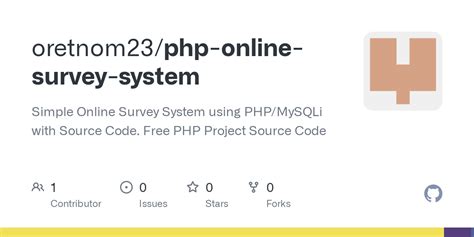 GitHub Oretnom23 Php Online Survey System Simple Online Survey
