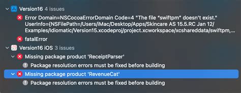 Changing Project Name Creates Swift RevenueCat Package Missing Errors RevenueCat Community