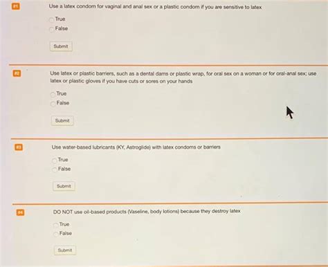 Solved M Use A Latex Condom For Vaginal And Anal Sex Or A Plastic