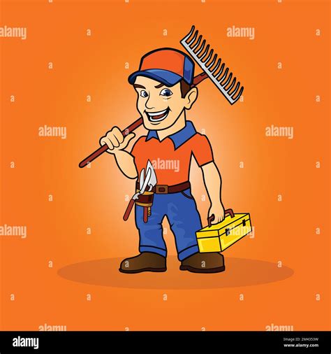 Cartoon Gardner Vector Design Stock Vector Image And Art Alamy