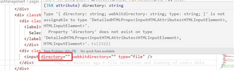 Javascript Reactjs Directory Selection Dialog Not Working Stack Overflow