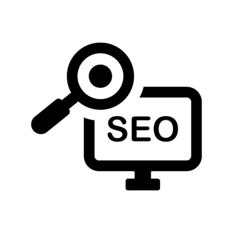 Premium Vector Seo Consulting Icon Black Vector Graphics
