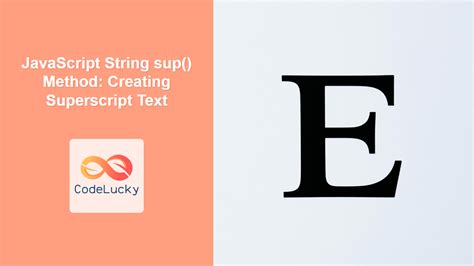 Html Superscript The Tag Explained Codelucky