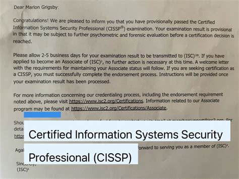 Marlon Grigsby On Linkedin Provisionally Passed My Cissp 22 Comments